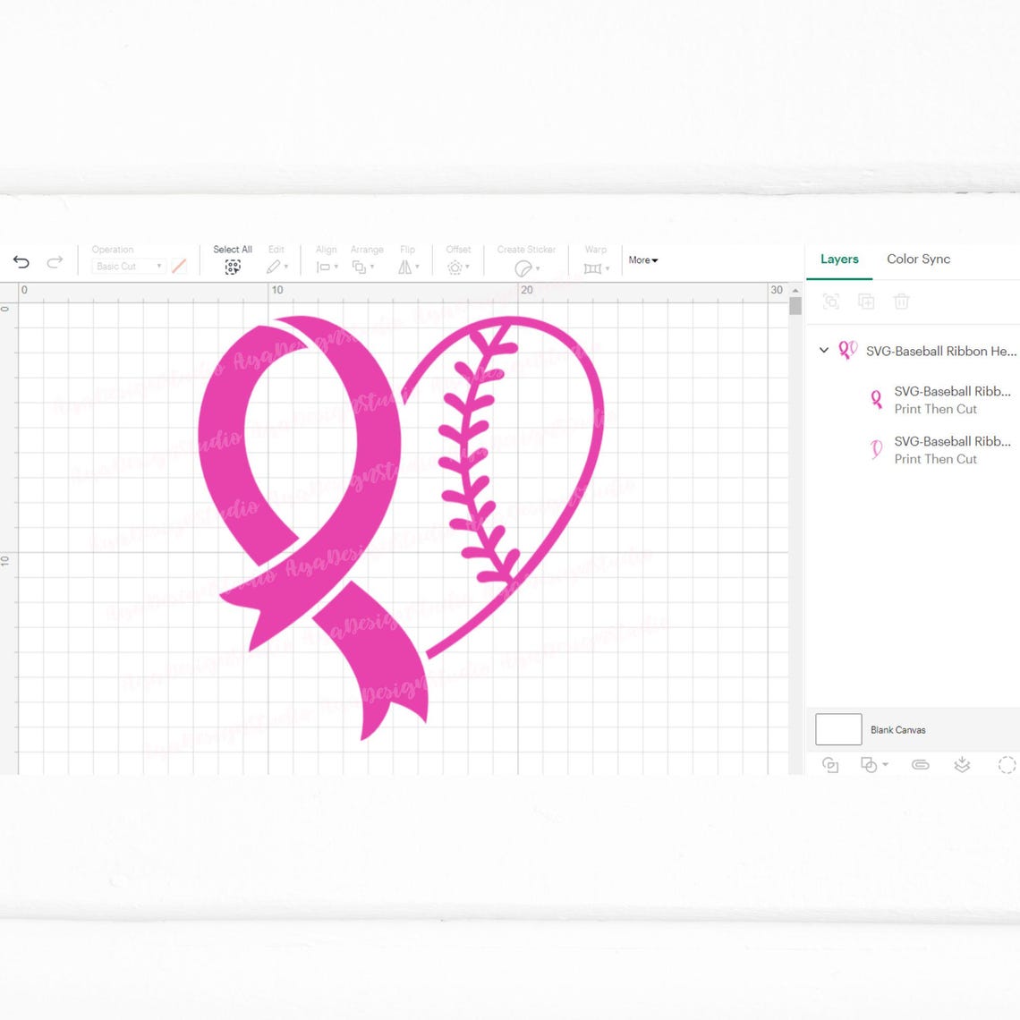 Baseball Heart Breast Cancer Ribbon Svg, Breast Cancer Heart Ribbon ...