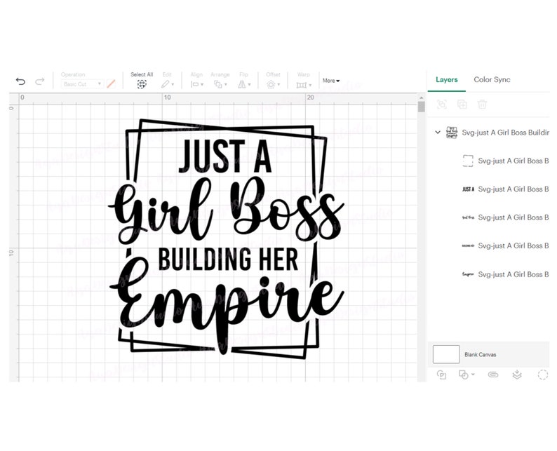 Just a Girl Boss Building Her Empire Svg, Girl Inspirational Svg ...