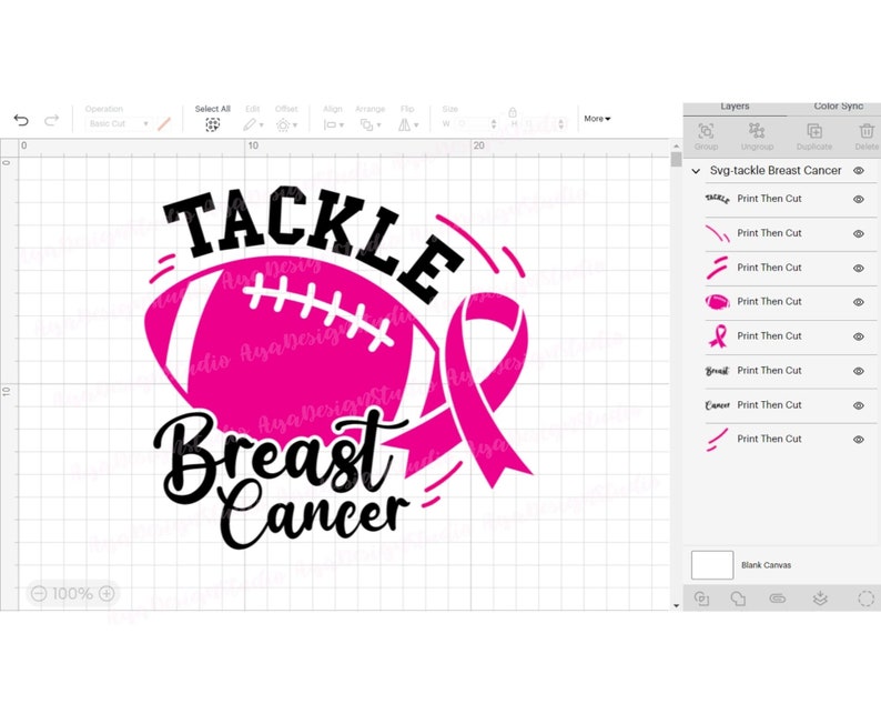 Tackle Breast Cancer Svg, Tackle Breast Cancer Football Svg, Breast ...