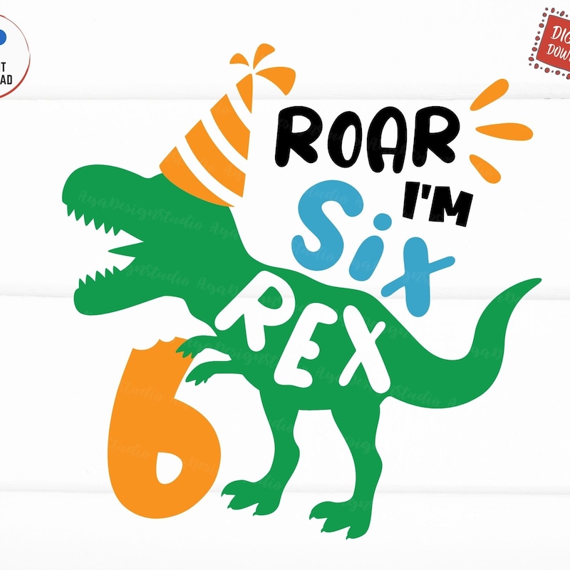 Six a Saurus - Etsy