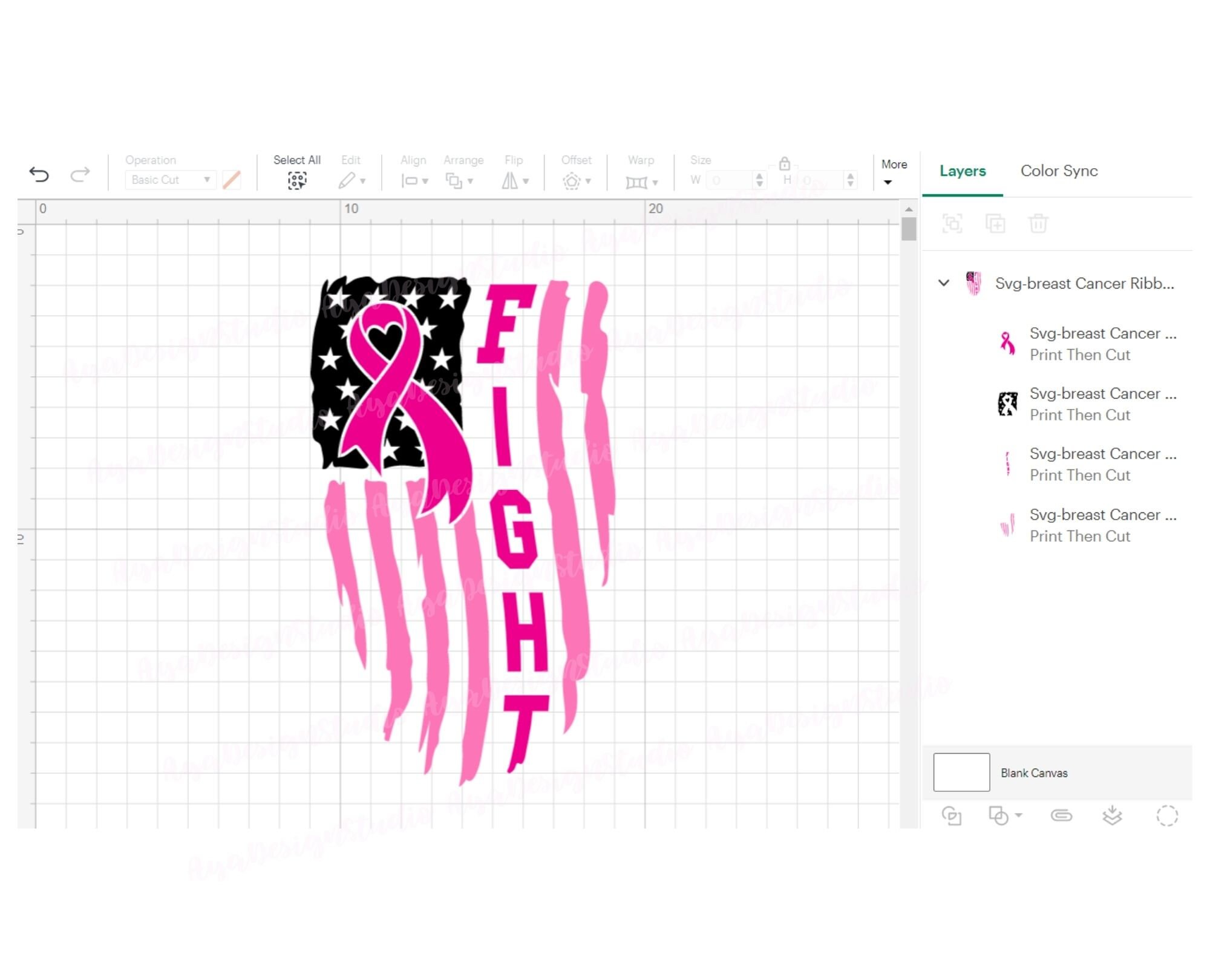 Breast Cancer Ribbon American Flag Svg, Fight Breast Cancer Svg, Breast ...