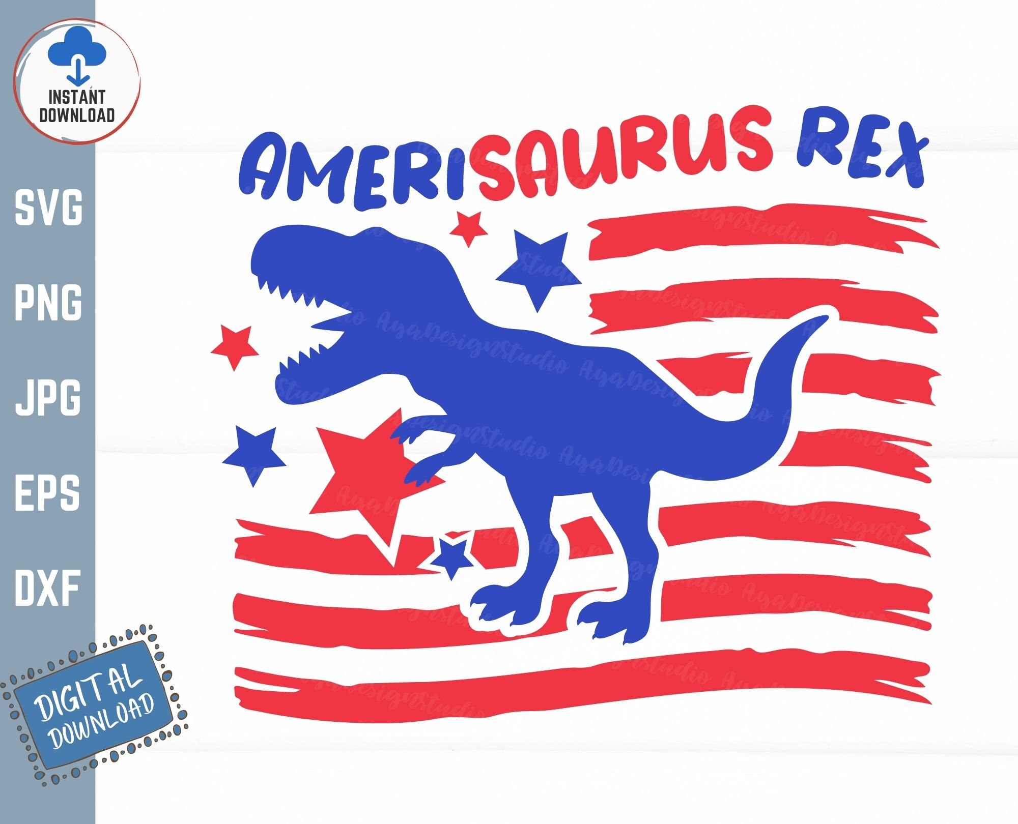 Amerisaurus Rex American Flag Svg, Amerisaurus Rex Svg, America Saurus ...