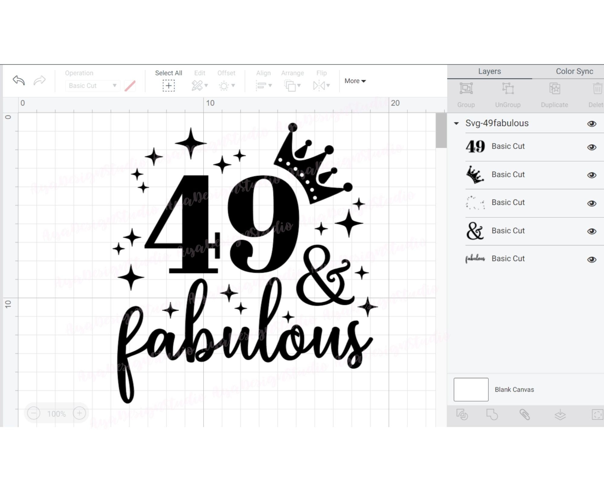 49 and Fabulous Svg, 49th Birthday, Forty Ninth Birthday Svg, 49th ...