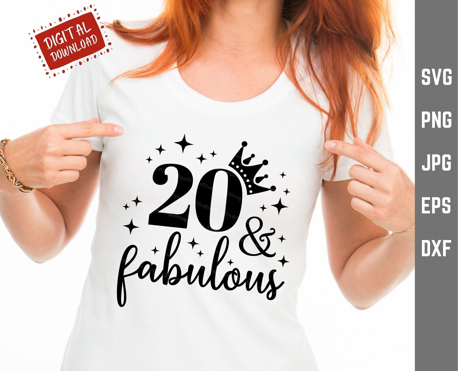 20 and Fabulous Svg, 20th Birthday, Twentieth Birthday Svg, 20th ...