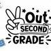 Peace Out Second Grade Svg, Kids Graduation Shirt Svg, Last Day of ...