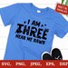 I Am Three Hear Me Rawr Svg, 3rd Birthday Kids Svg, Third Rawr Birthday ...