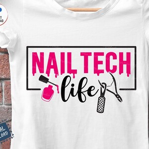 Nail Tech Life Svg, Nail Polish Svg, Nail Artist Svg, Nail Polish Lover ...