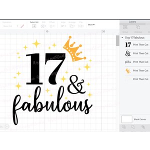 17 and Fabulous Svg, 17th Birthday, Seventeenth Birthday Svg, 17th ...