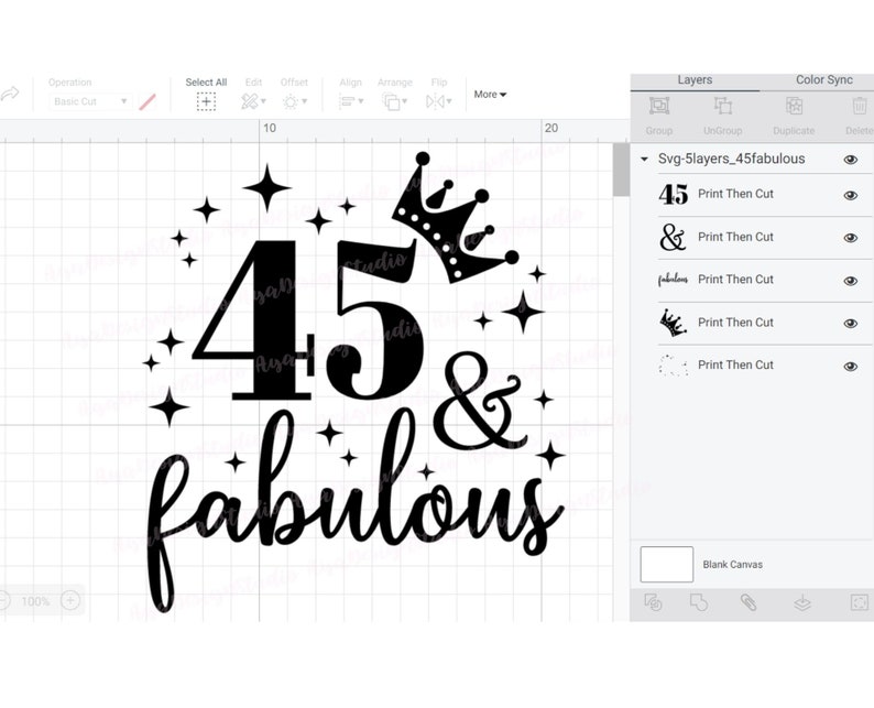 45 and Fabulous SVG 45th Birthday Forty Fifth Birthday SVG - Etsy