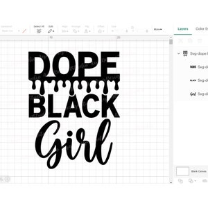 Dope Black Girl Dripping Svg, African American Svg, Black Women Shirt ...