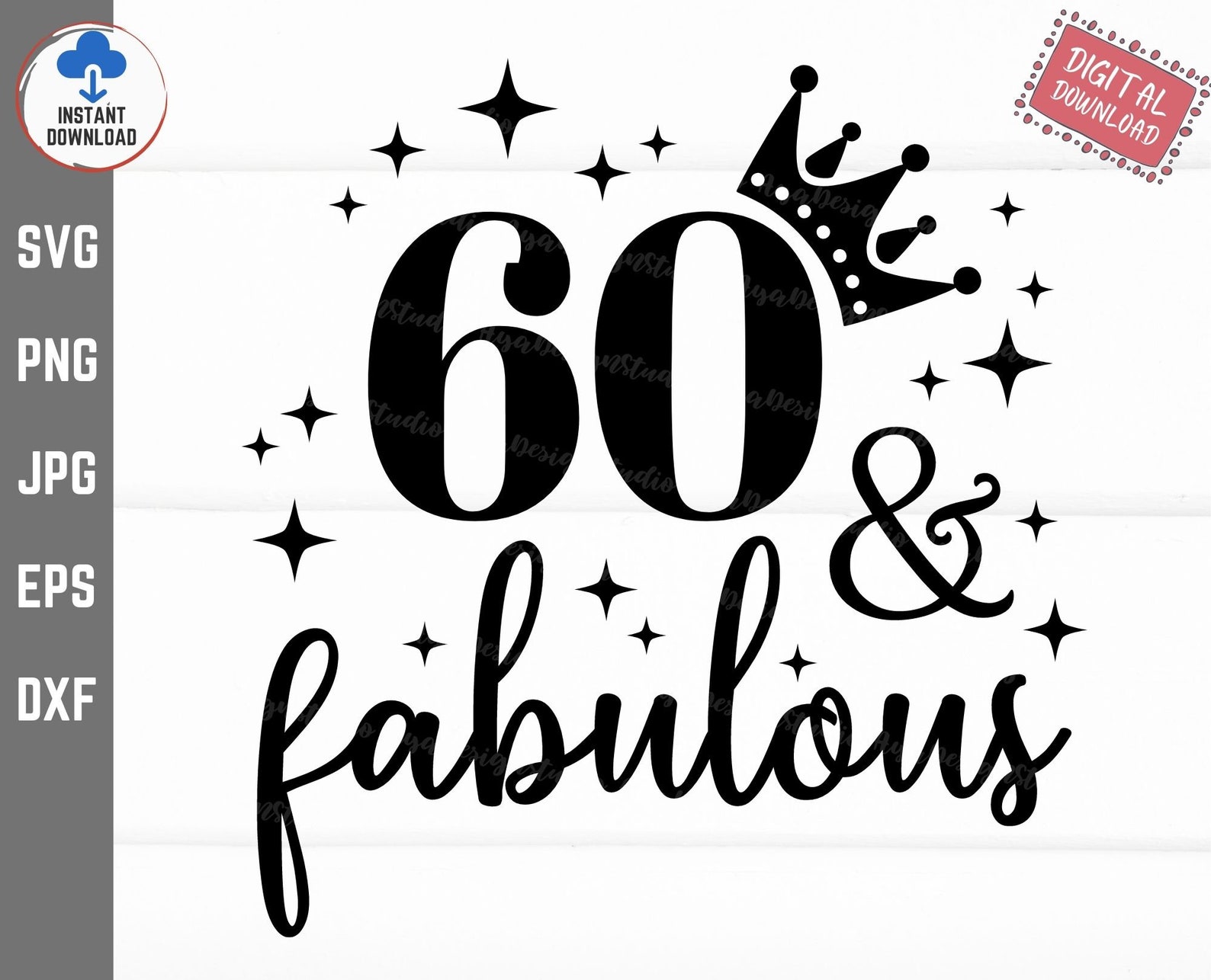 60 Birthday SVG