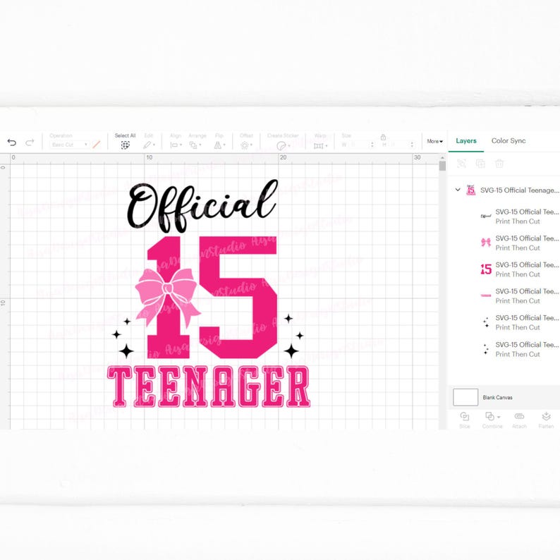 15 Teenager Coquette Bow Svg, 15th Birthday Girl Svg, Pink Fifteen ...