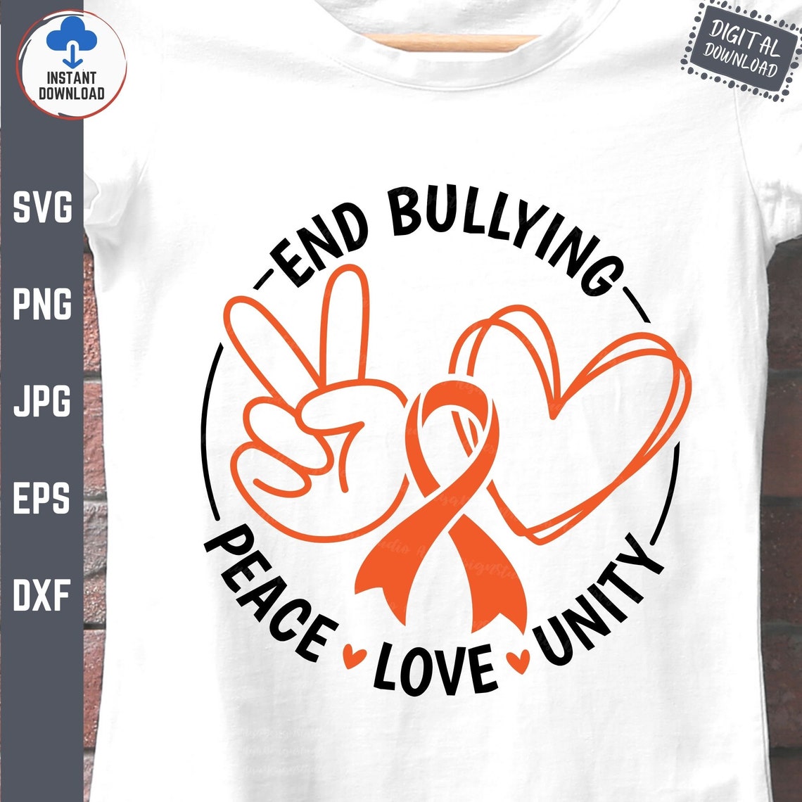 Peace Love Unity Svg, End Bullying Svg, Stop Bullying Svg, Bullying ...