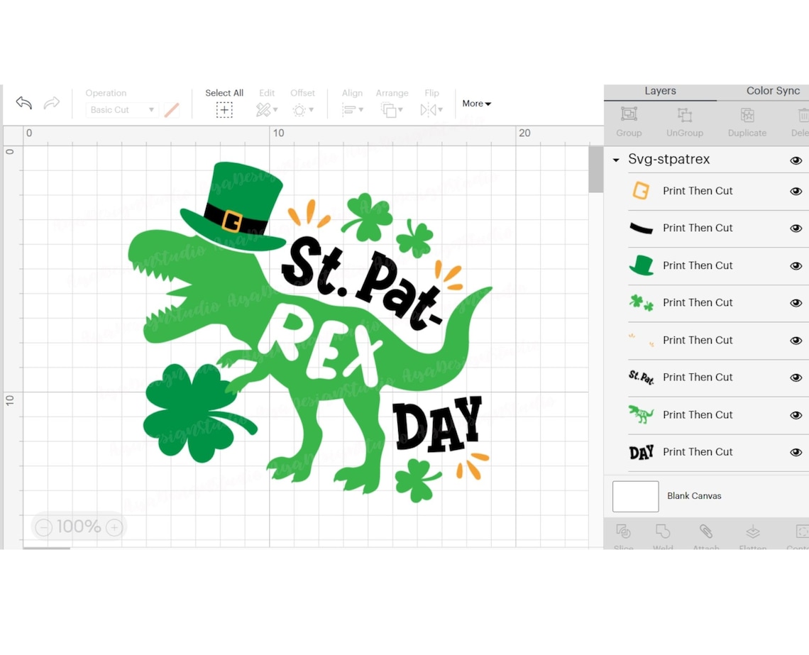 St. Pat-rex Day Svg St. Patricks T-rex Svg Boy St Patricks - Etsy