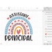 Assistant Principal Rainbow Svg, Assistant Principal Svg, School Worker ...