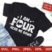 I Am Four Hear Me Rawr Svg 4th Birthday Kids Svg Fourth Rawr - Etsy