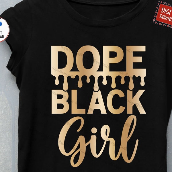 Dope Black Girl Svg Etsy
