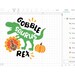Gobble Saurus Rex Svg Thanksgiving Dinosaur Svg Funny T-rex - Etsy
