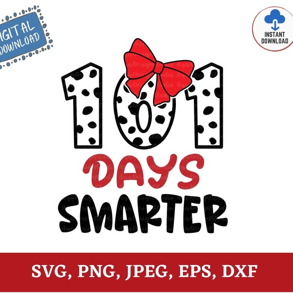 101 Days Smarter Svg - Etsy