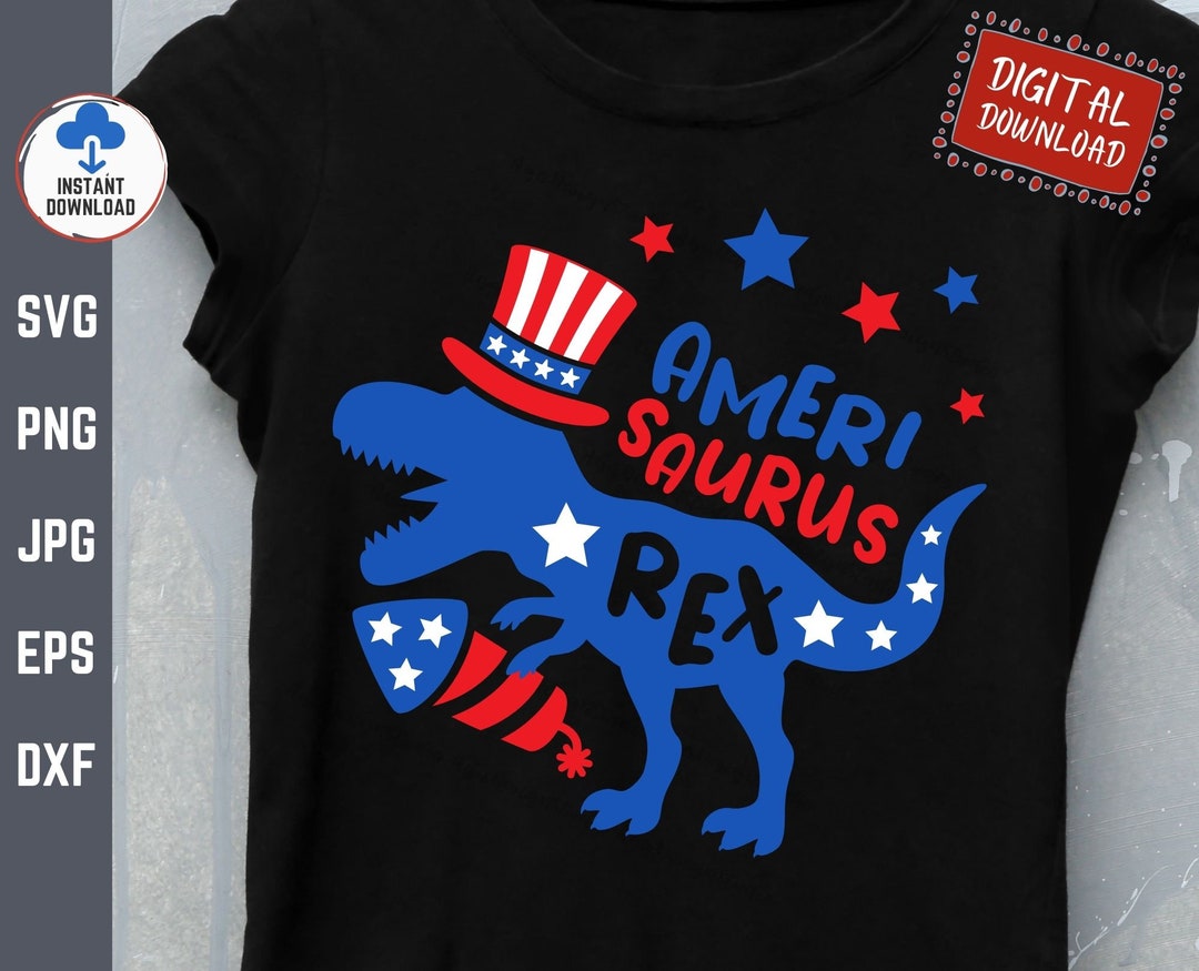 Amerisaurus Rex Svg, Amerisaurus Rex American Svg, America Saurus Rex ...