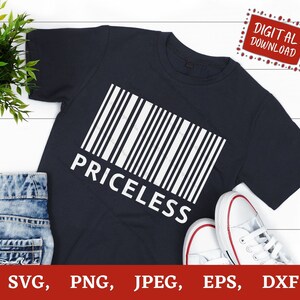 Priceless Barcode Svg, Priceless Barcode, Barcode Decal Svg ...