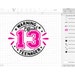 Warning Official Teenager Svg, 13th Birthday Girl Svg, Warning Official ...