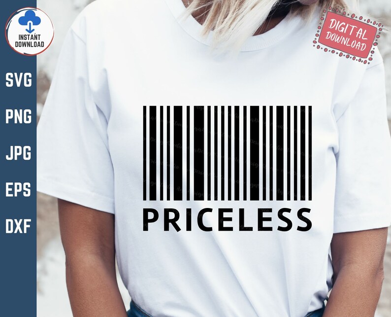 Priceless Barcode Svg Priceless Barcode Barcode Decal Svg - Etsy