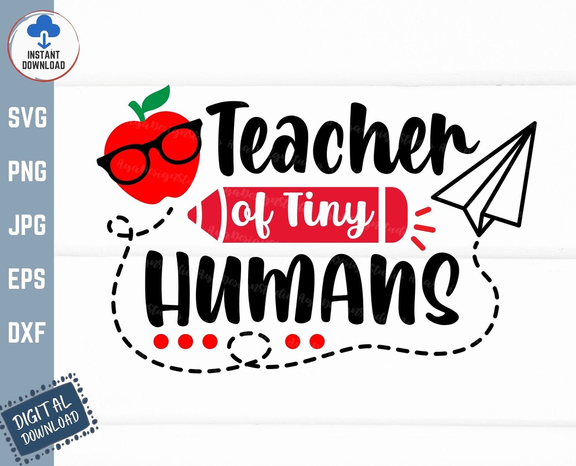 Teacher of Tiny Humans Svg Teaching Svg Teacher Gift Svg - Etsy
