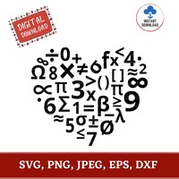 Math Teacher SVG, Math Classroom Decor SVG, Teacher SVG Cricut Cutting ...