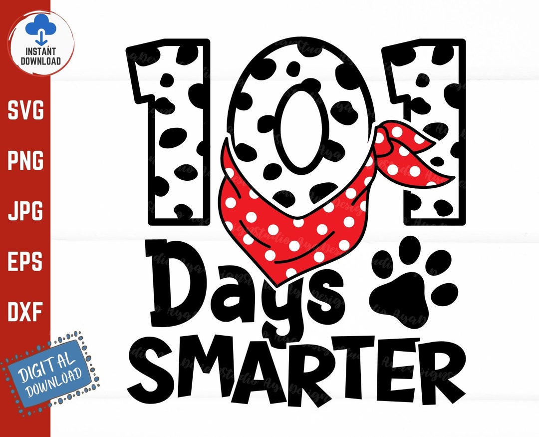 101 Days Smarter Svg, Boy 101 Days Smarter Svg, 101 Days Smarter ...