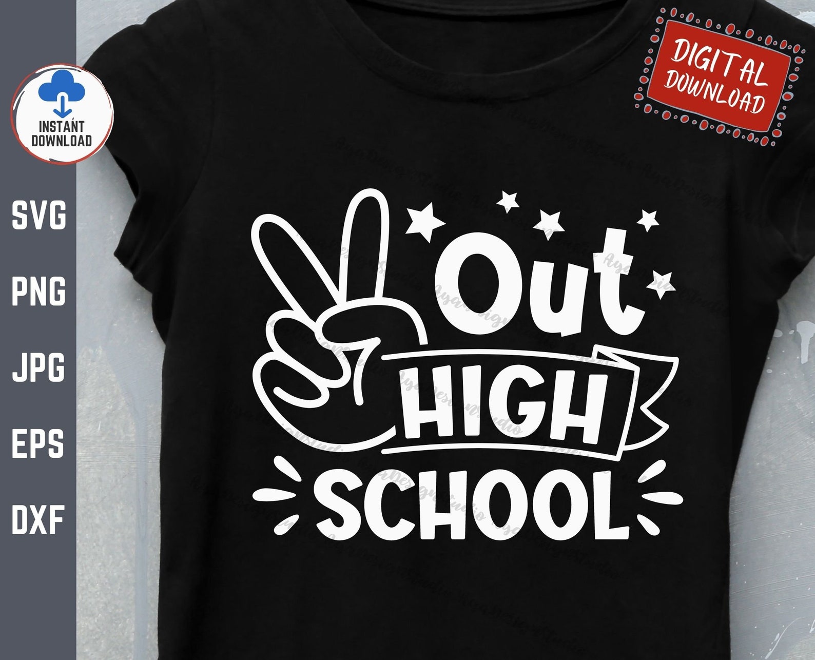 Peace Out High School Svg Graduation Shirt Svg Last Day of - Etsy