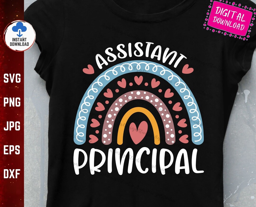 Assistant Principal Rainbow Svg, Assistant Principal Svg, School Worker ...