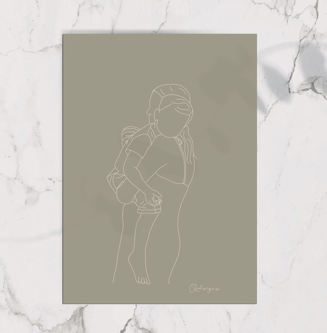 Custom Line Drawing - Etsy
