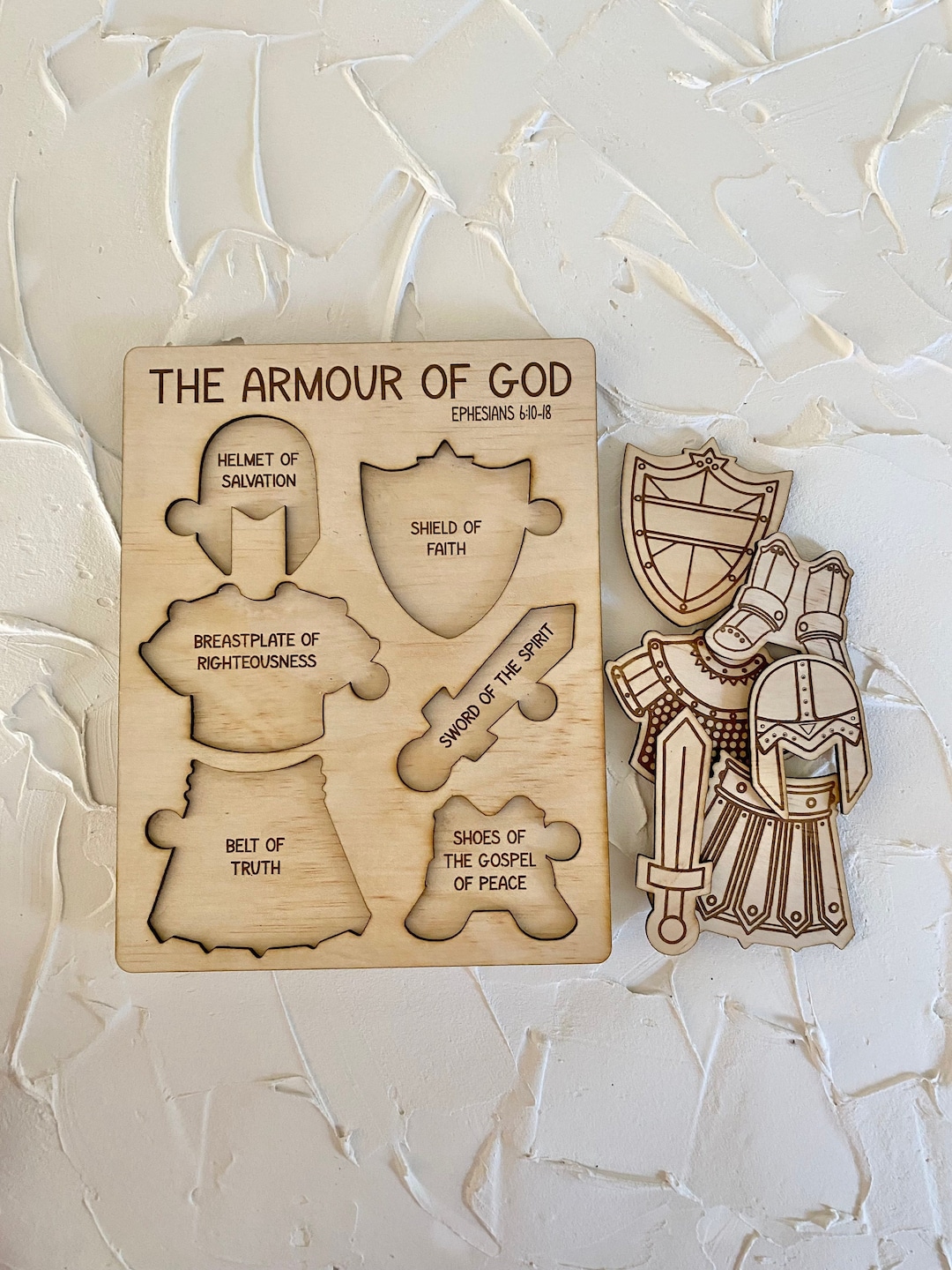 Armour of God Wooden Puzzle | Bible Puzzle | Religious Puzzle | Bible ...