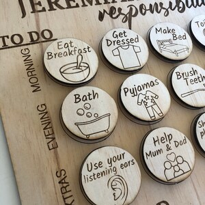 Daily Chore Responsibility Chart - Etsy