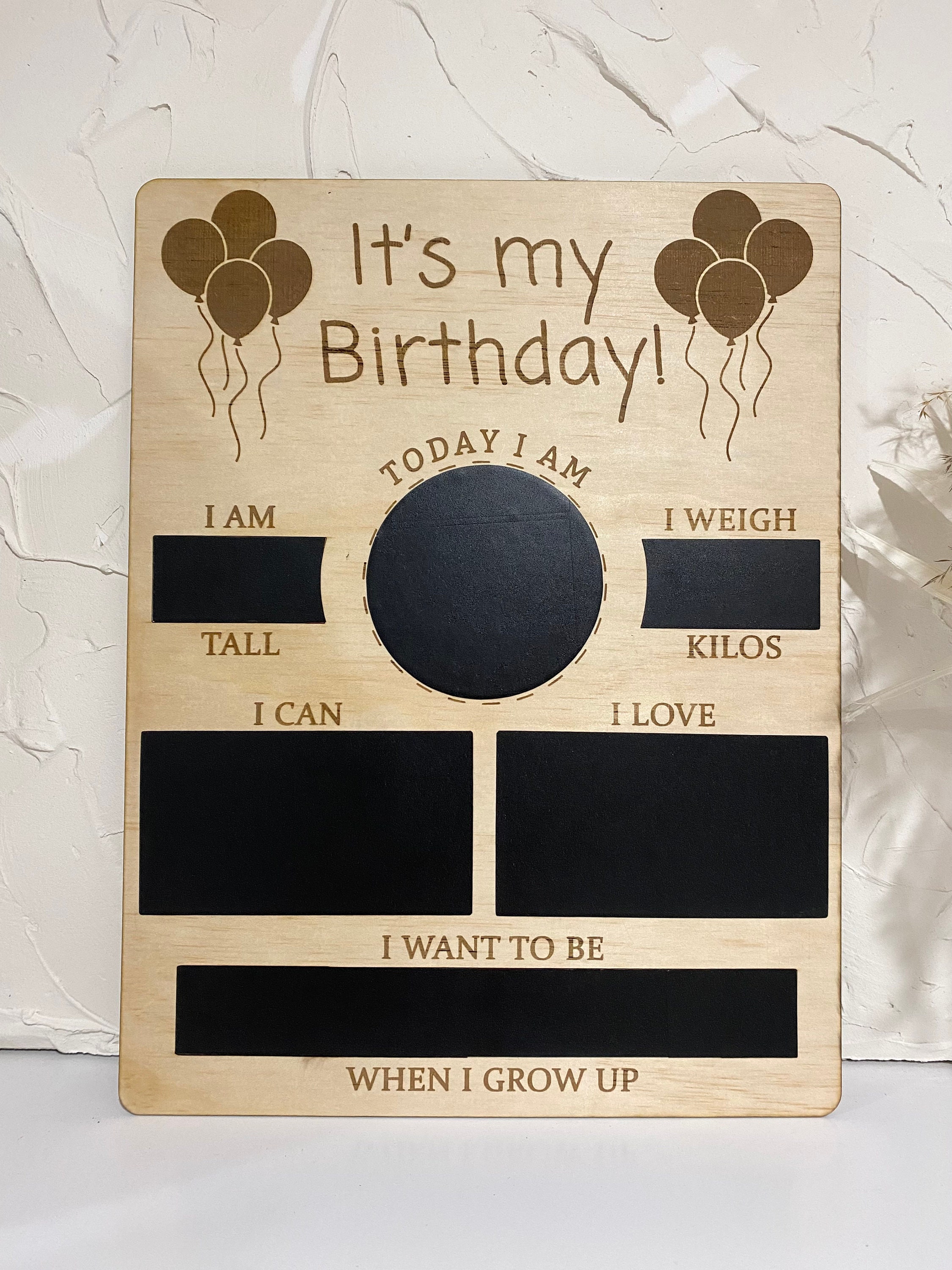 Wooden Birthday Board | Birthday Milestones | Birthday Celebrations ...