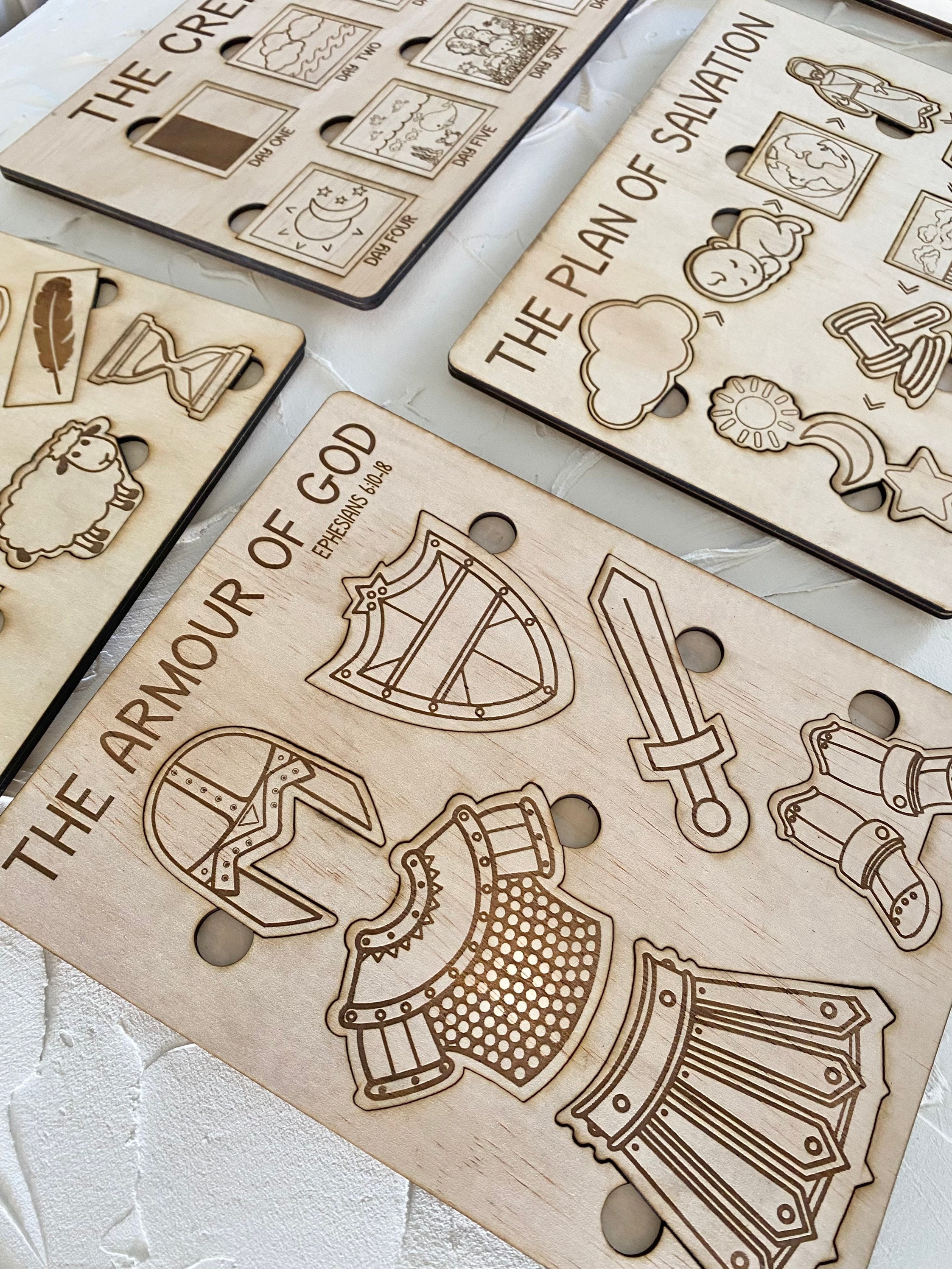 Armour of God Wooden Puzzle | Bible Puzzle | Religious Puzzle | Bible ...