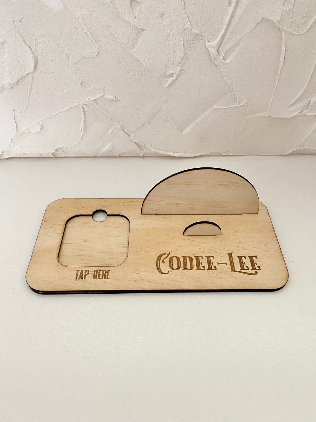 Wooden Square Reader Dock Business Card Dock - Etsy