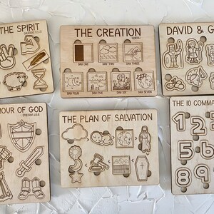 10 Commandments Wooden Puzzle | Bible Puzzles | Children Education - Etsy