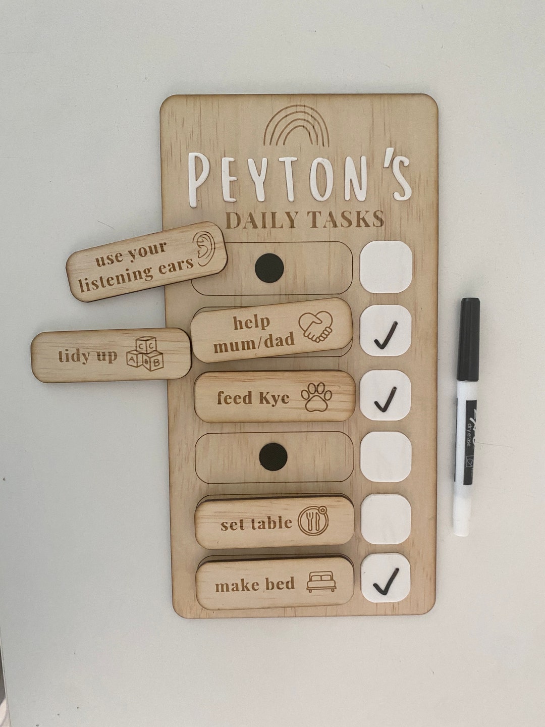 Daily Task Chart | Daily Chore Chart | Reward Chart - Etsy Australia