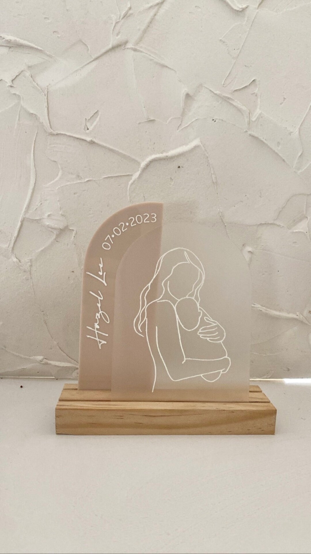 Acrylic Plaque With Line Drawing - Etsy