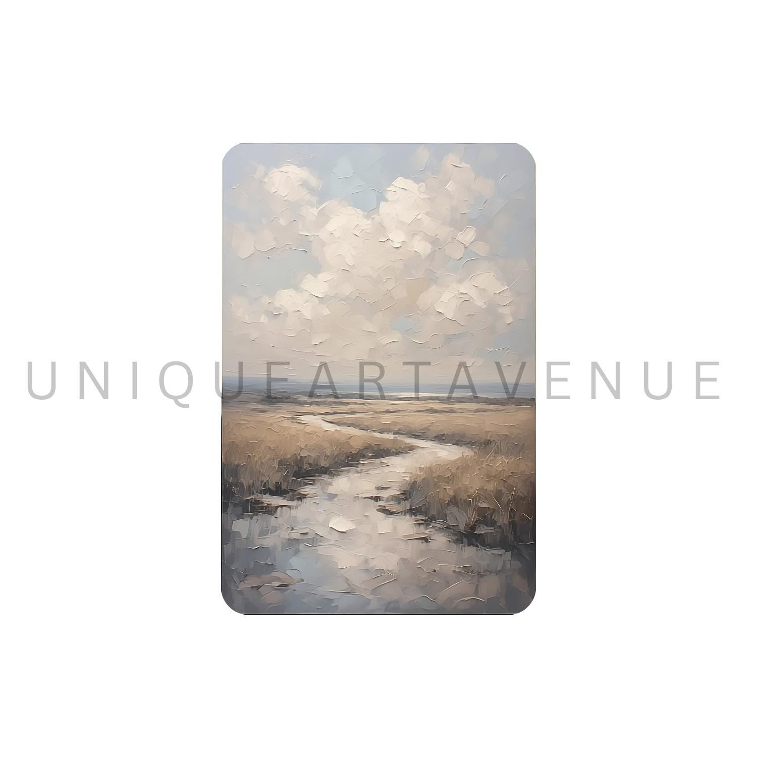 Neutral Field Path Printable Wall Art - Minimalist Landscape Print ...