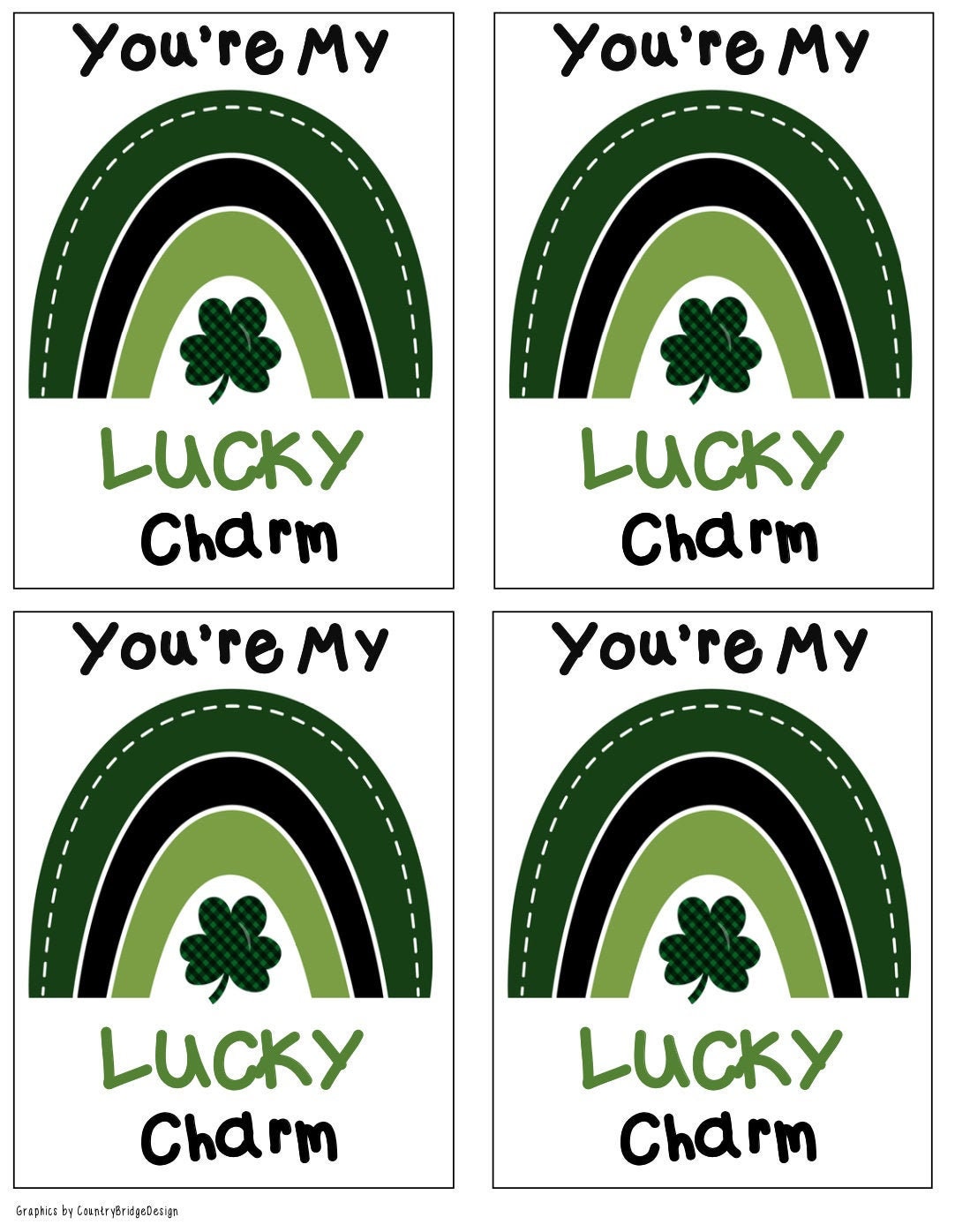 St. Patrick's Day Gift Tag: Lucky Charm Printable (digital Download) - Etsy
