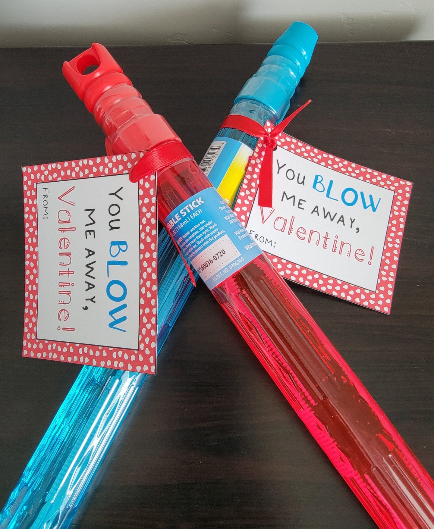 Kids Valentines Printable for Bubbles or Gum You Blow Me Away ...