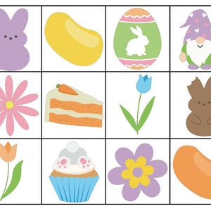 Easter/spring Bingo Printable With 10 Unique Boards for Classroom or ...