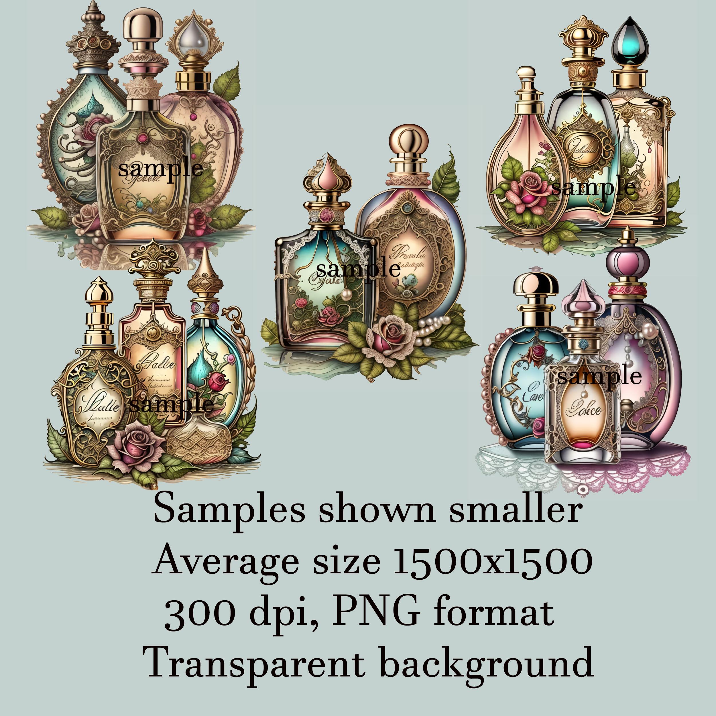 Whimsical Perfume Bottles Clip Art - Etsy