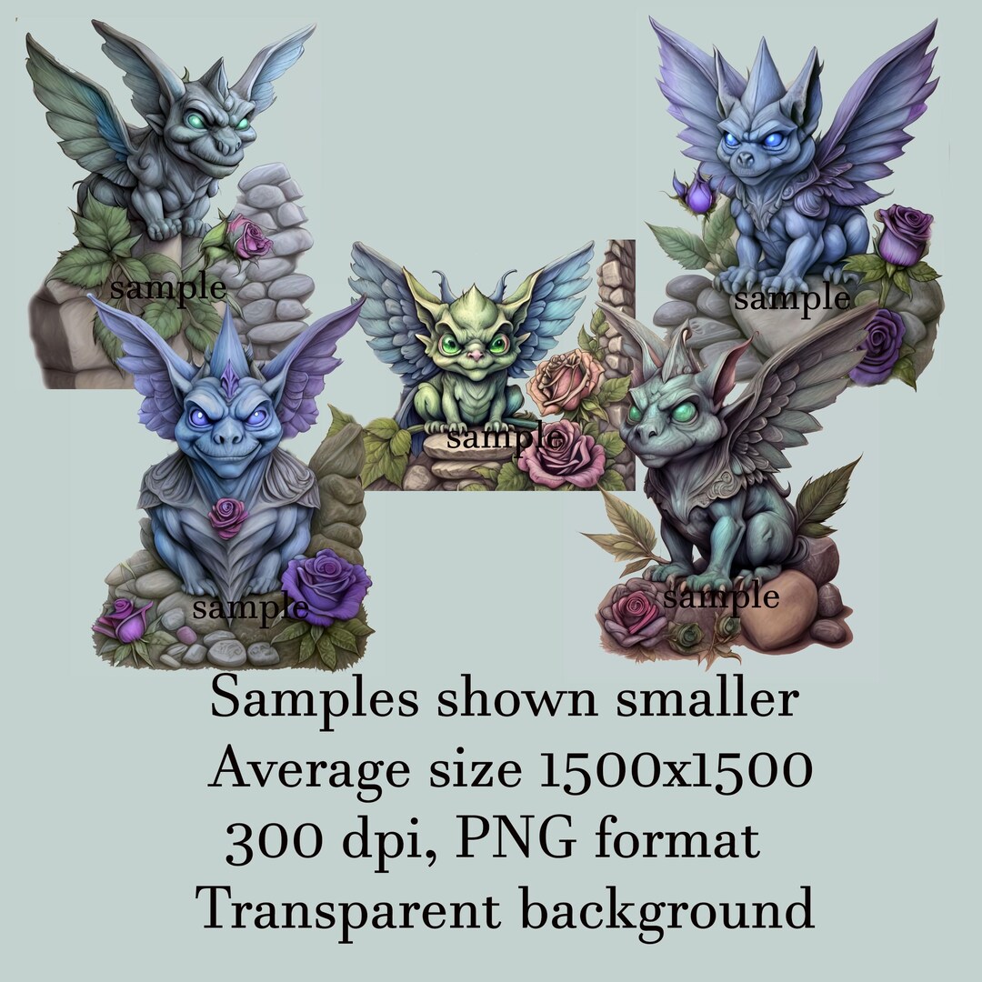 Cute Gargoyles Clip Art - Etsy