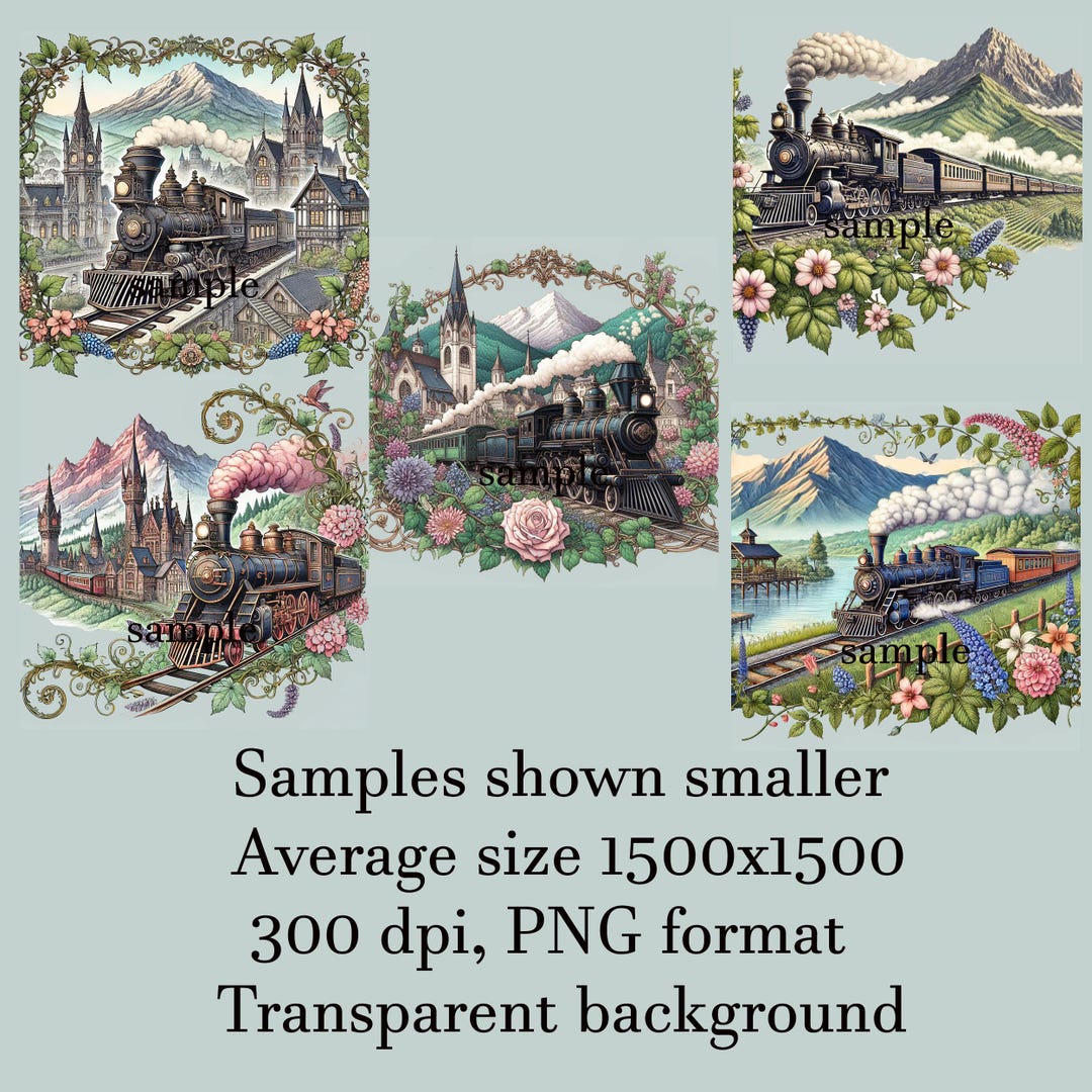 Train Ride Clip Art - Etsy