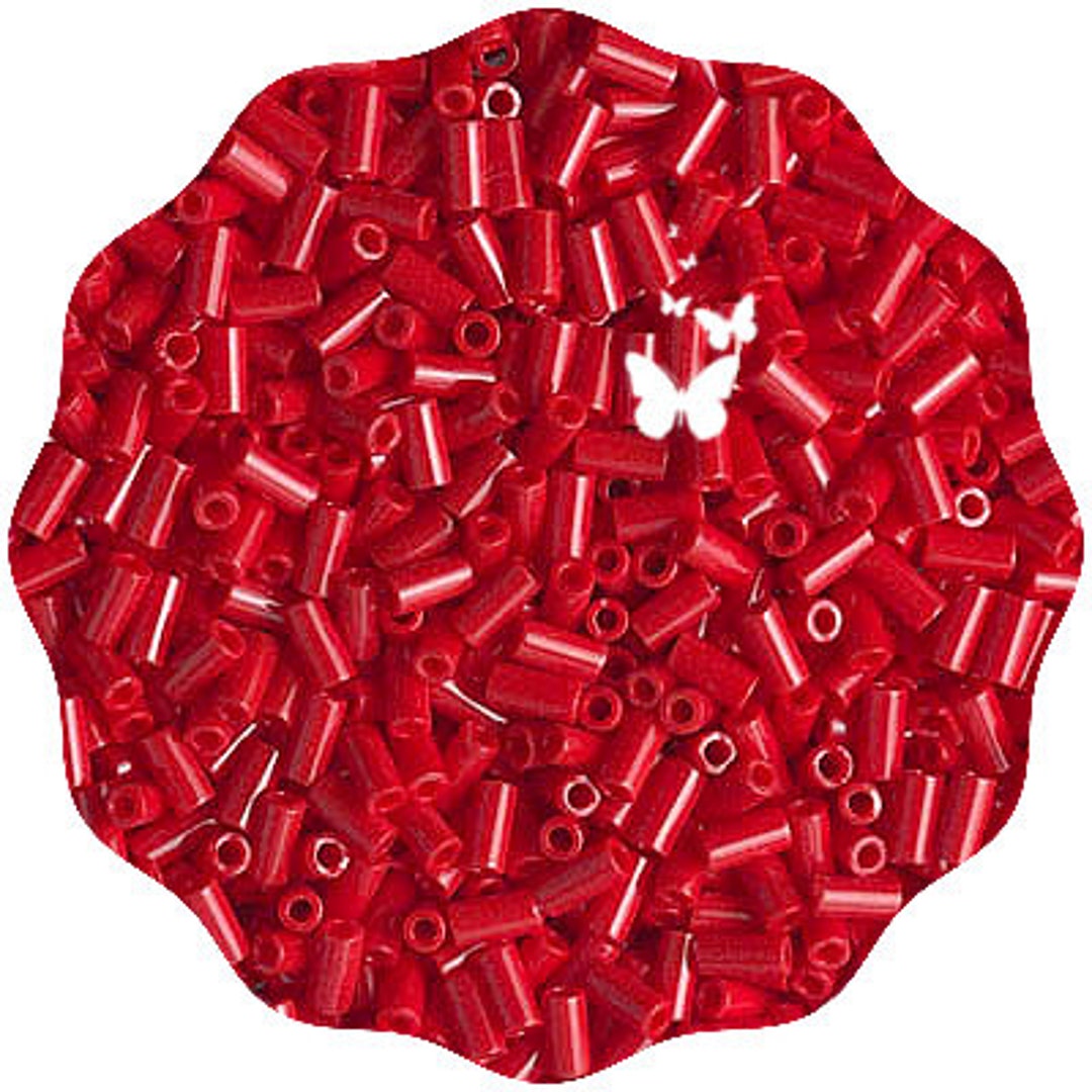Opaque Red Miyuki Bugle Beads BGL1-408 (10gr), DIY Jewelry Bead Supply ...