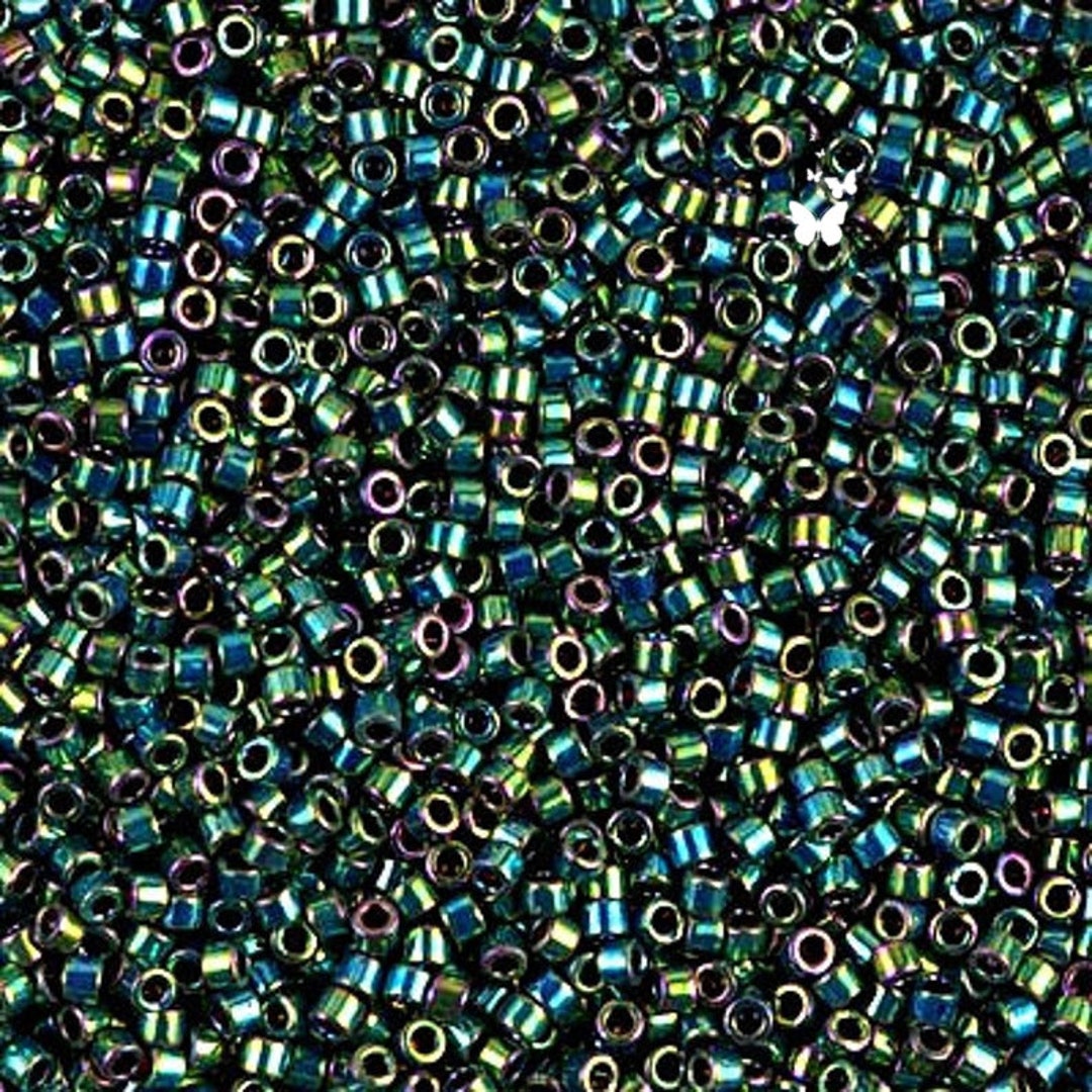 DB027 Metallic Green Luster Aka Metallic Green Teal Iris Size 11/0 ...